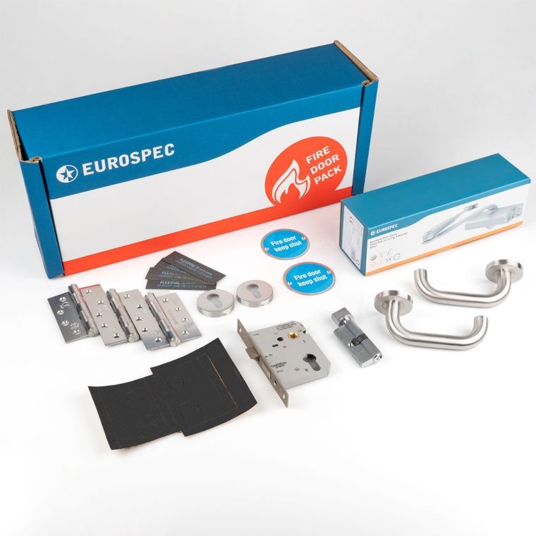 Eurospec Residential Fire Door Pack - LEVER UK LOCK | FDPR3