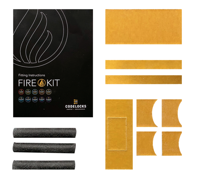 Codelocks Fire Kit Pack Intumescent to suit all Latch Locks | PFKP V2