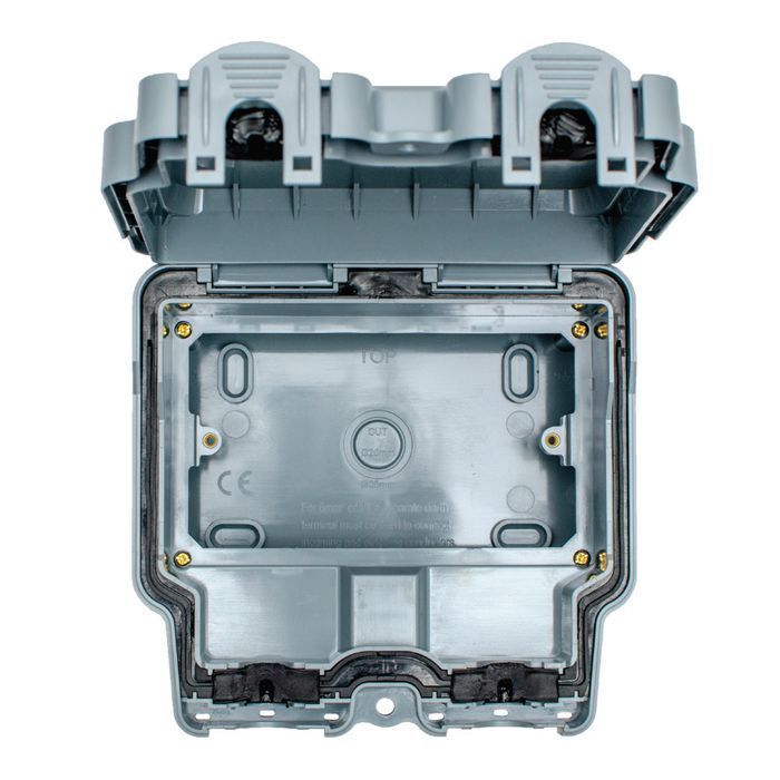 Eurolite Euroseal IP66 Weatherproof 2 Gang Enclosure